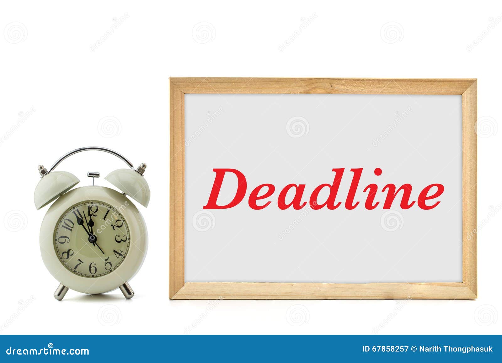 Deadline Word Written and Clock Stock Image - Image of note, idea: 67858257