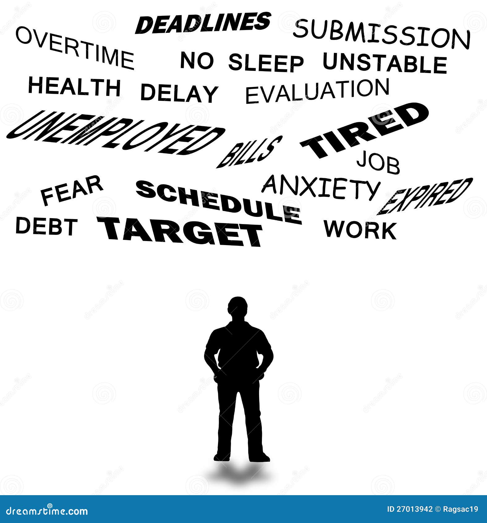 Deadlines and submission stock illustration. Illustration of work ...