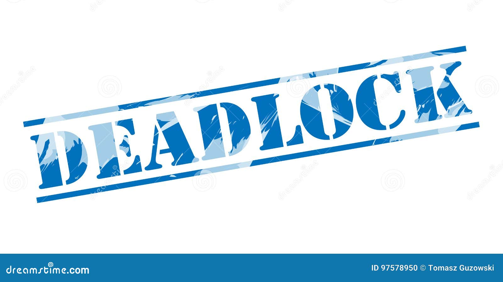 Deadlock blue stamp stock illustration. Illustration of grungy - 97578950