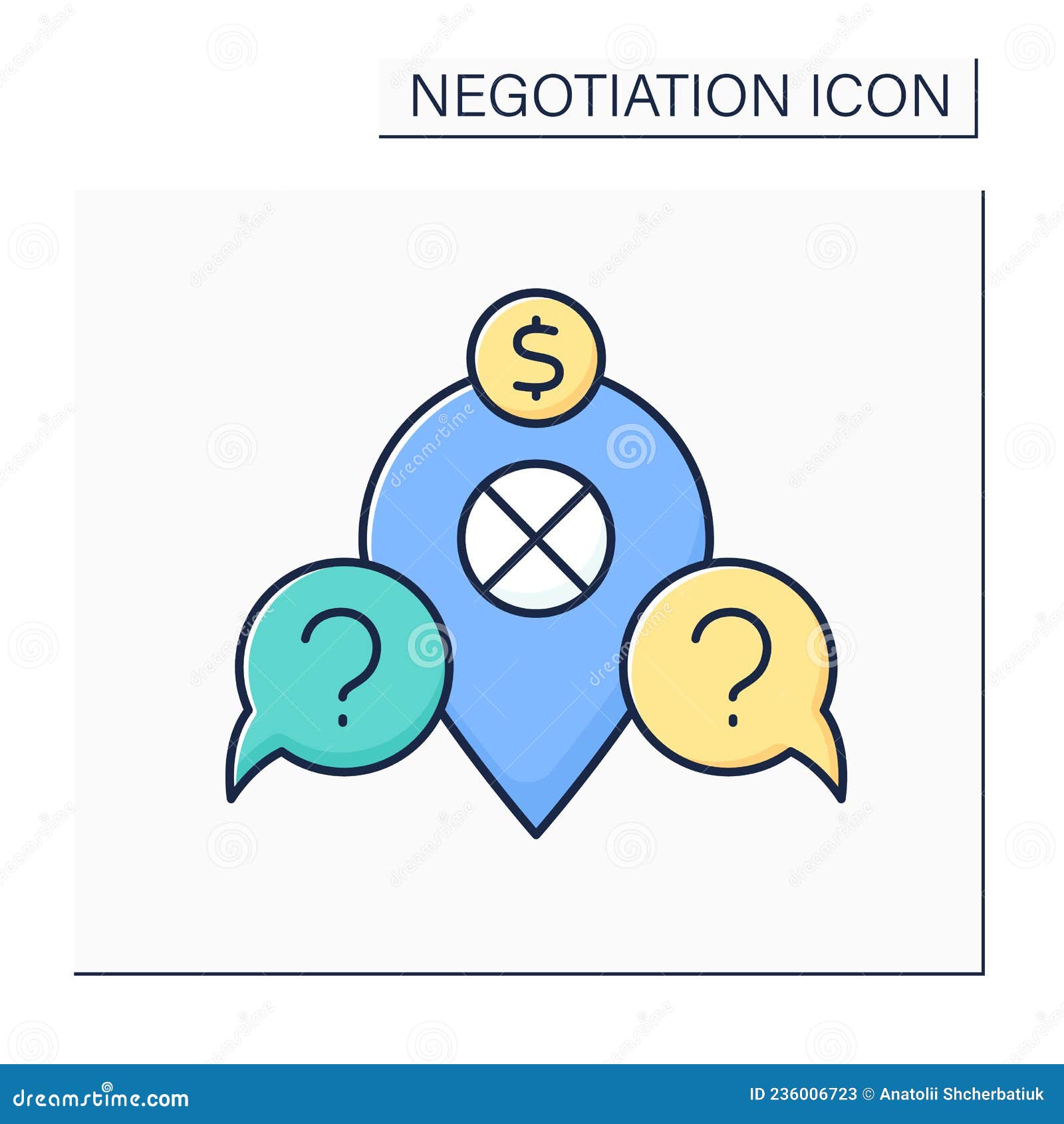 Deadlock color icon stock vector. Illustration of business - 236006723