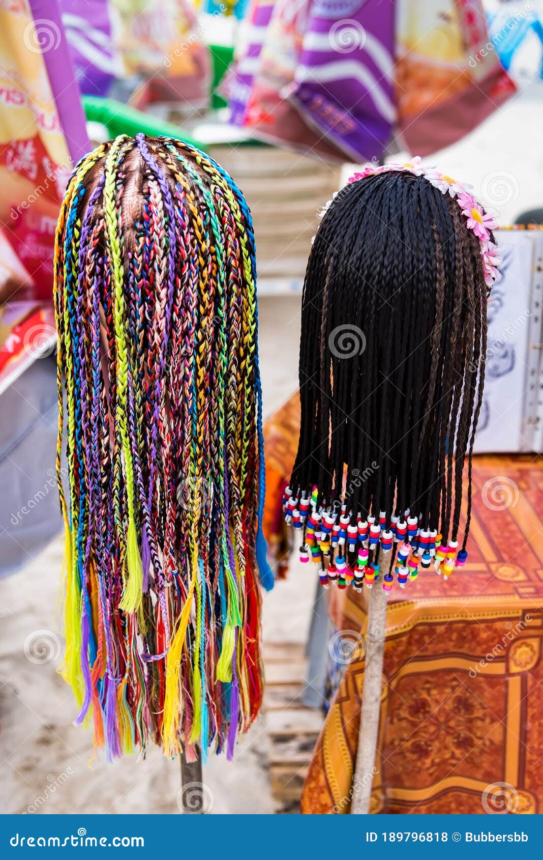 Deadlock Hair Style Display Head Puppet Stock Photo - Image of design ...