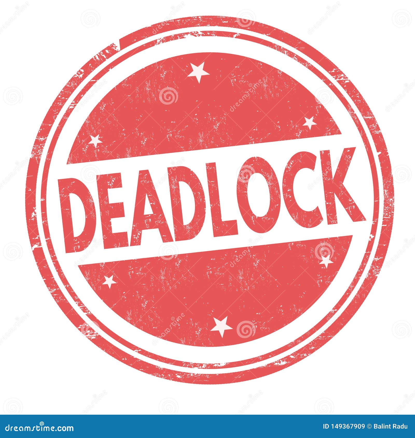 Deadlock sign or stamp stock vector. Illustration of predicament ...