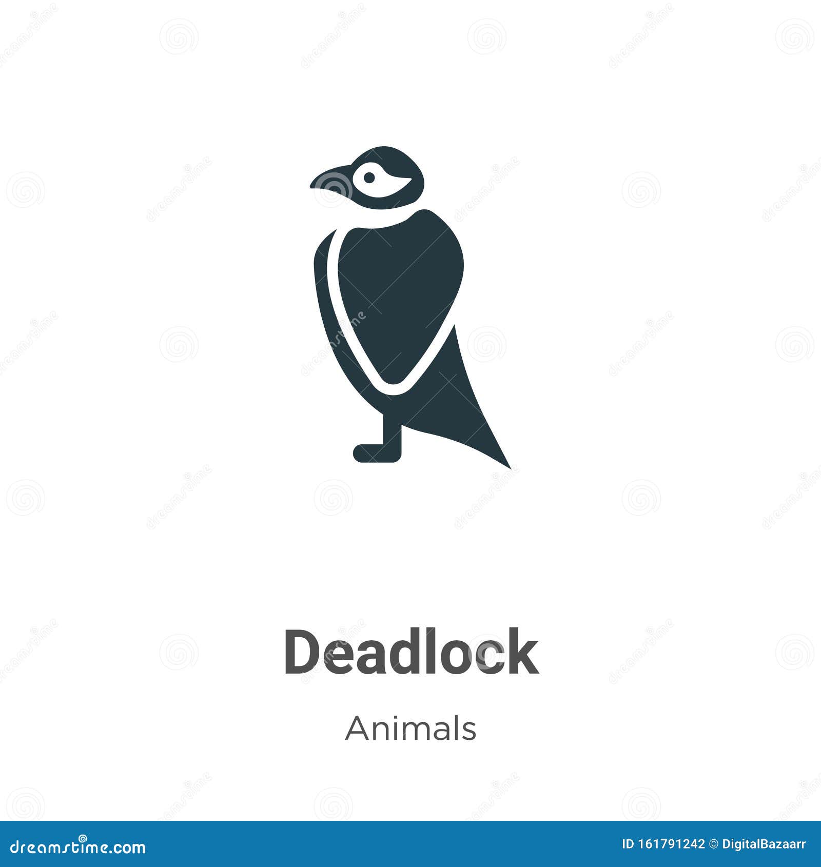 Deadlock Vector Icon on White Background. Flat Vector Deadlock Icon ...