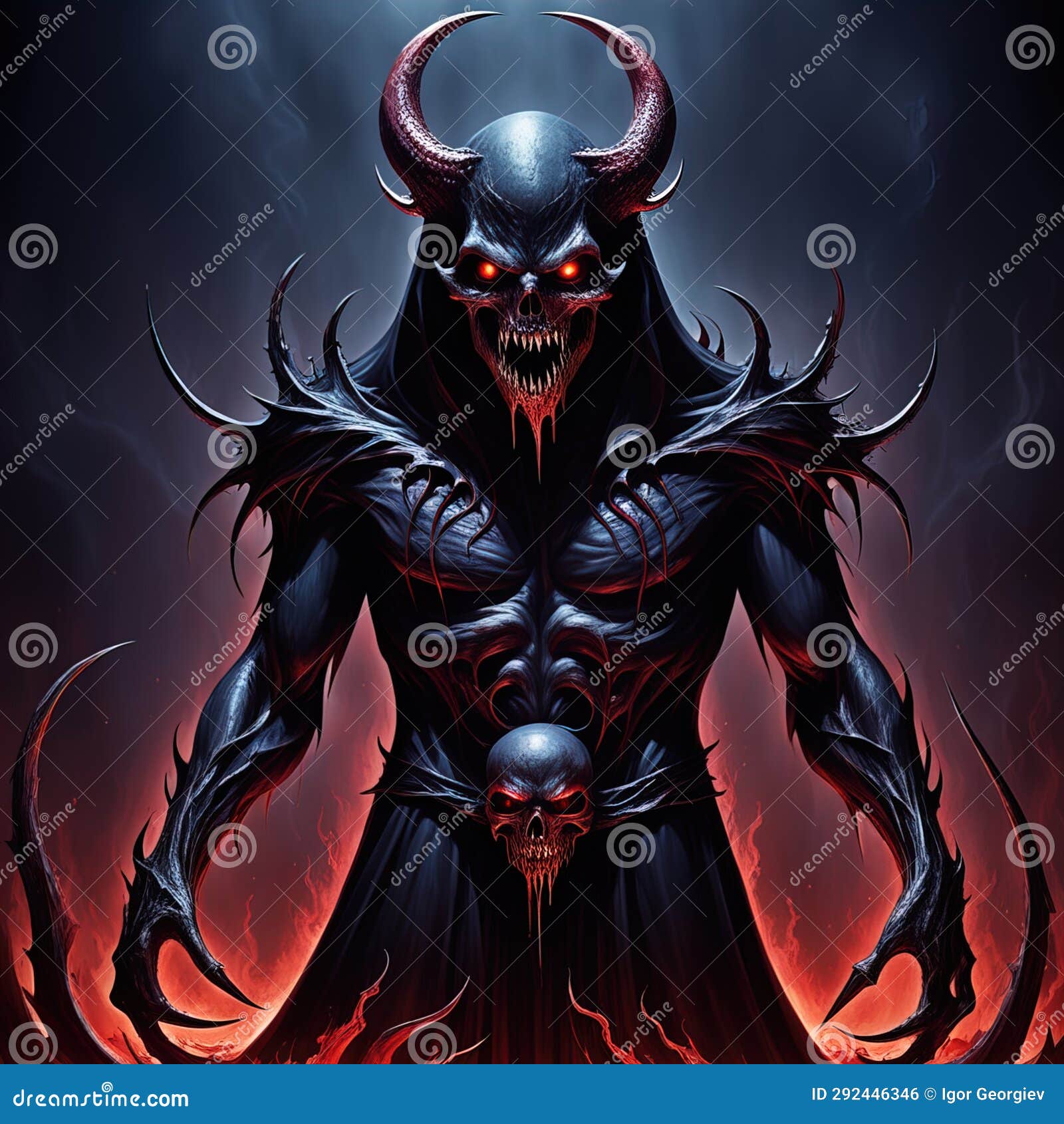 Deadly Evil Nightmare Entity Darkside of Hell, Creature of the Abyss ...