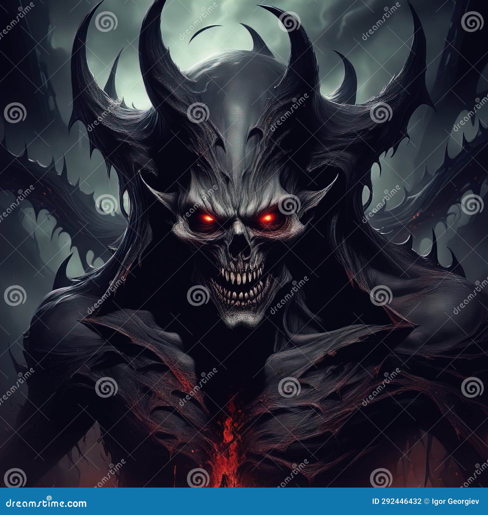 Deadly Evil Nightmare Entity Darkside of Hell, Creature of the Abyss ...