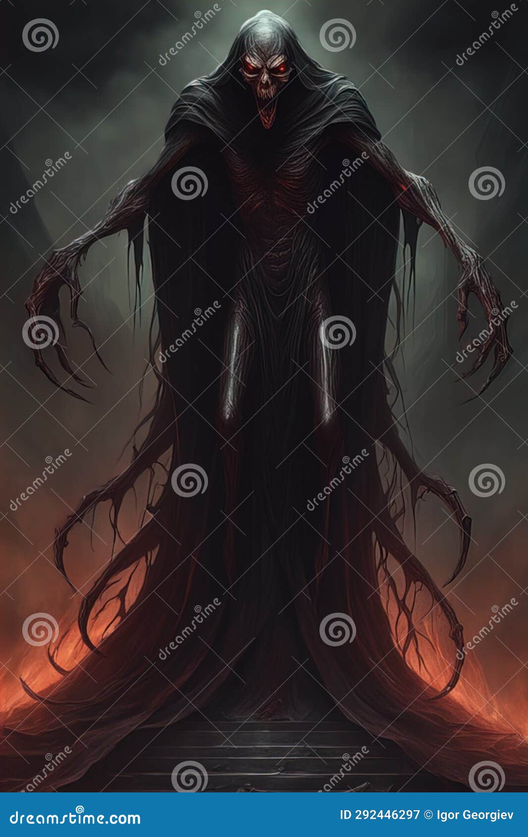 Deadly Evil Nightmare Entity Darkside of Hell, Creature of the Abyss ...