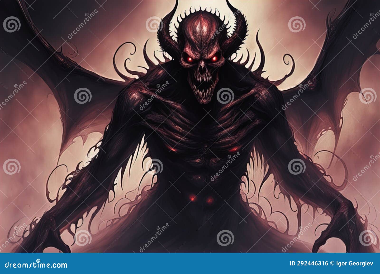 Deadly Evil Nightmare Entity Darkside of Hell, Creature of the Abyss ...