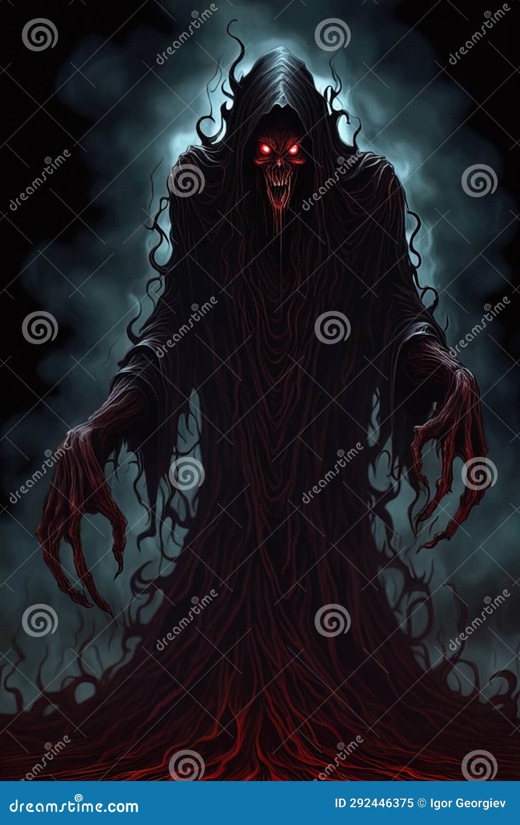 Deadly Evil Nightmare Entity Darkside of Hell, Creature of the Abyss ...
