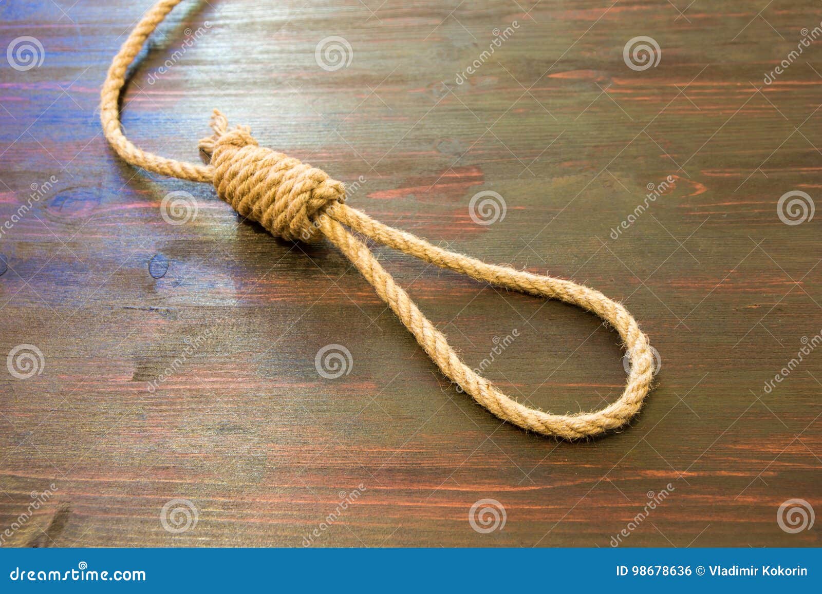 The Deadly Loop of Rope. Last Seconds of Life. Unrequited Love Stock ...