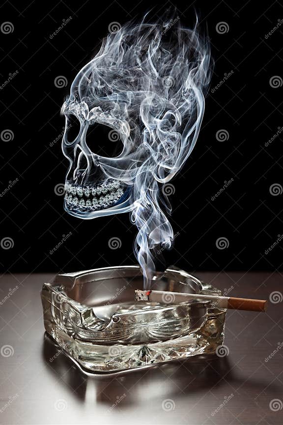 Deadly smoking stock photo. Image of dangerous, ashtray - 20435484