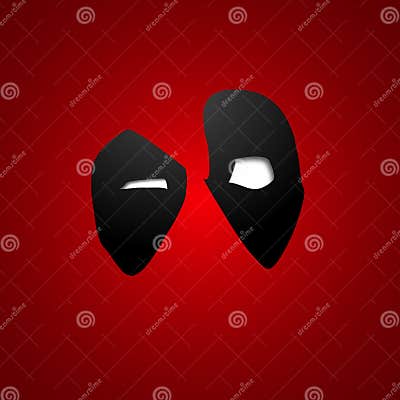 Deadpool Eyes Vector Illustration Editorial Photography - Illustration ...