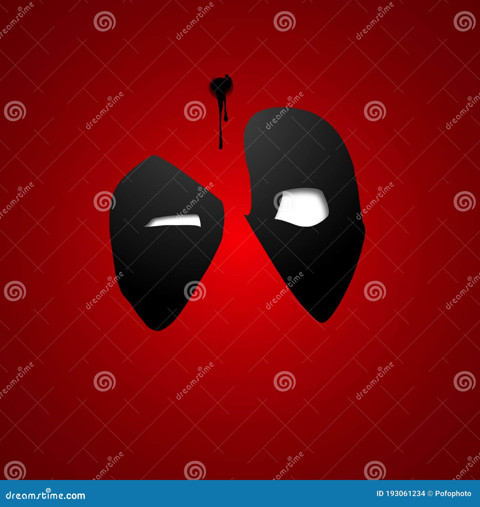 Deadpool Mask Drawing