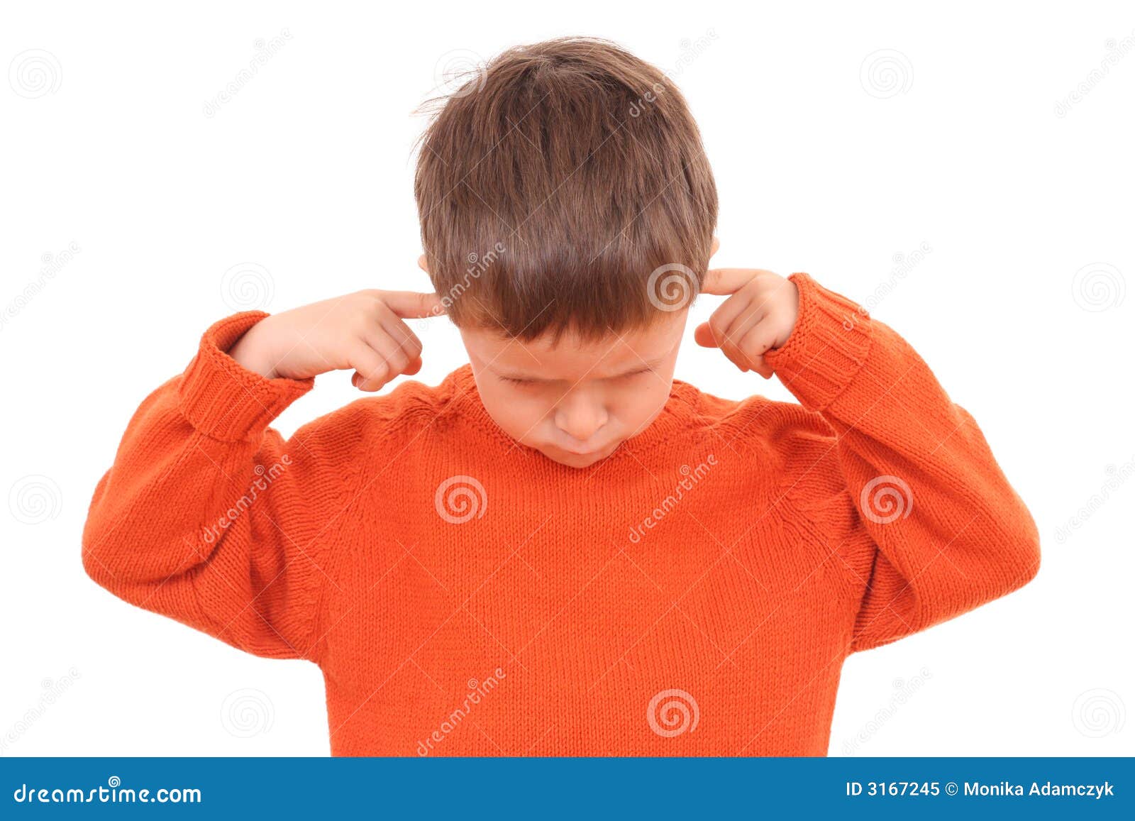 Deaf stock image. Image of isolated, child, revolt, preschooler - 3167245