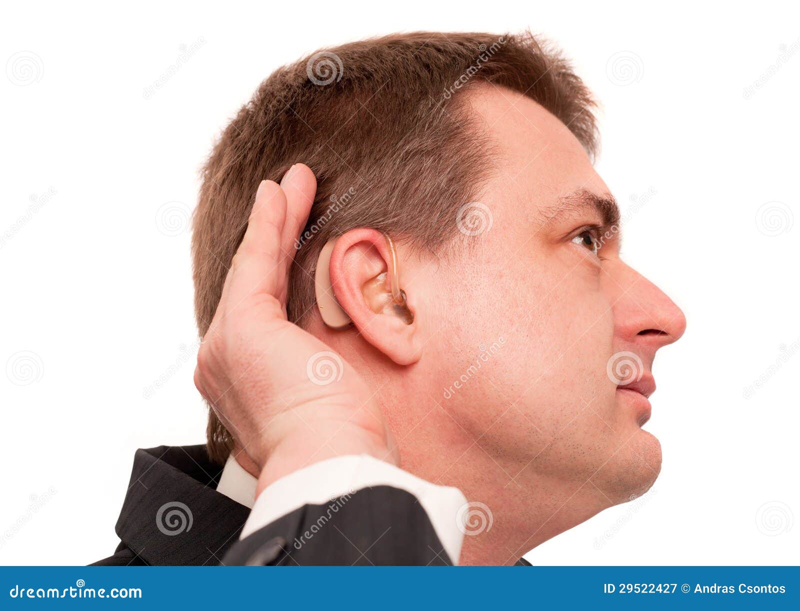 Deaf Business Man stock image. Image of caucasian, color - 29522427