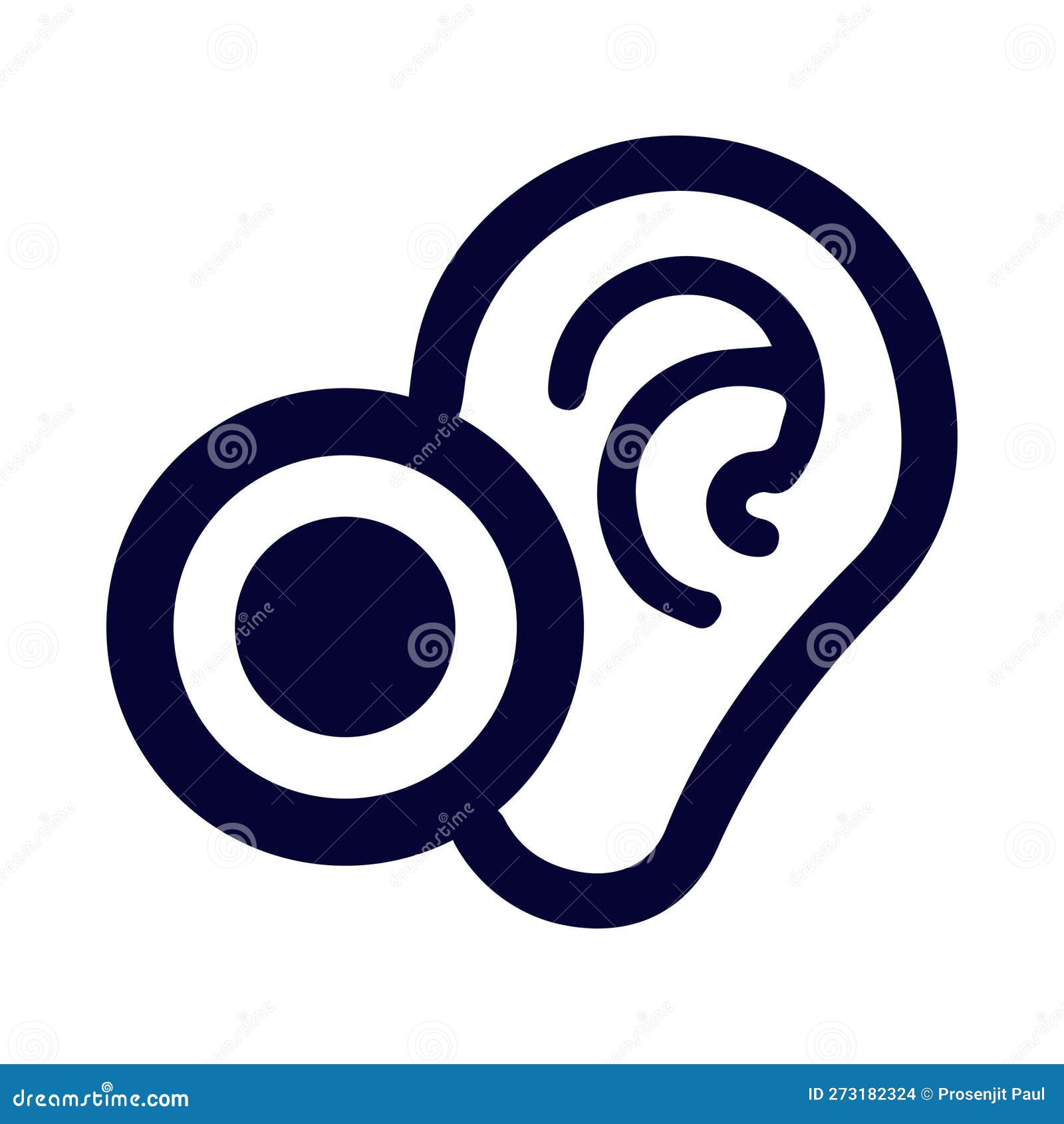 Deaf, Ear, Audiology, Deaf Ear Audiology Icon Stock Vector ...