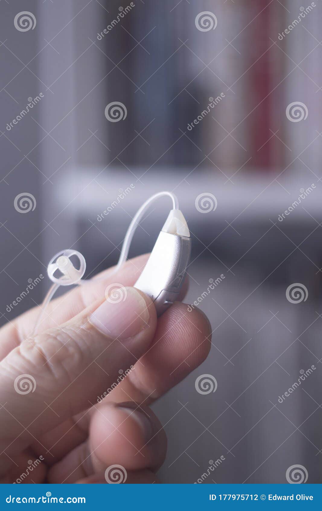 Deaf hearing aid stock photo. Image of female, human - 177975712