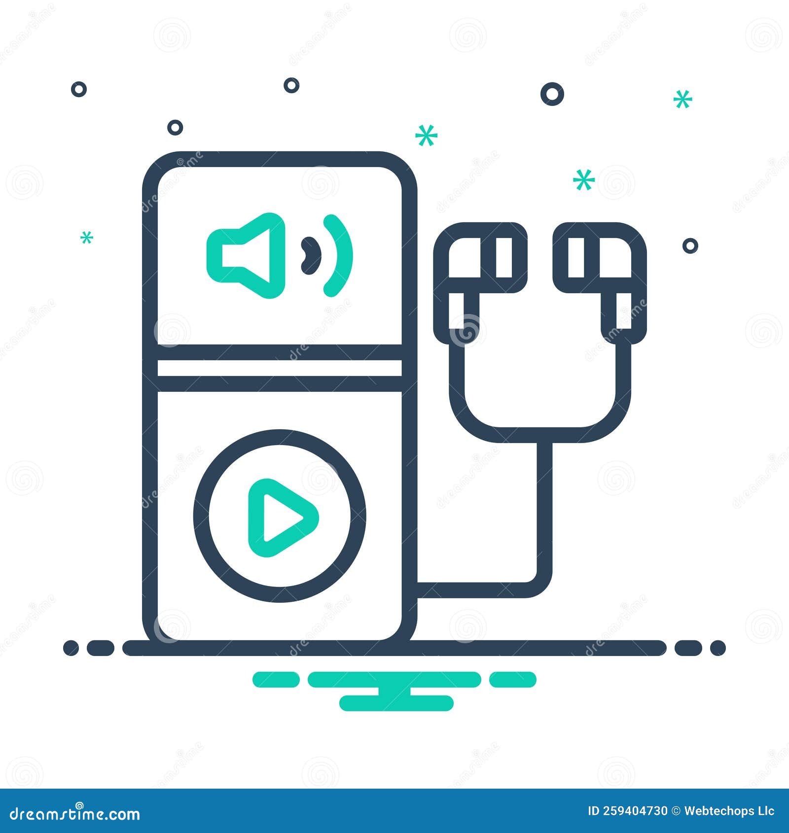 Mix Icon for Deaf, Device and Machine Stock Vector - Illustration of ...