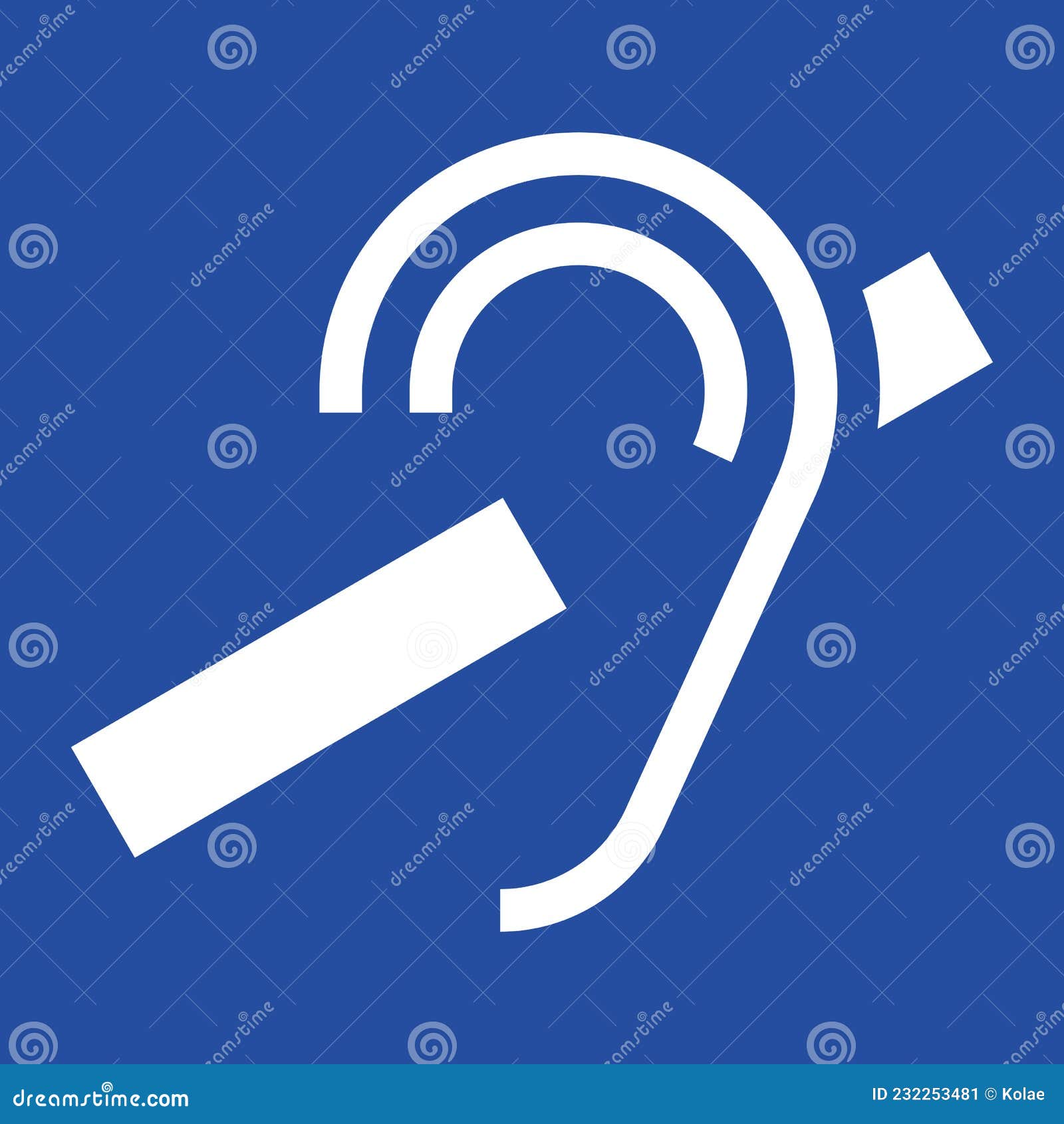 Deaf Icon In Trendy Design Style. Deaf Icon Isolated On White ...