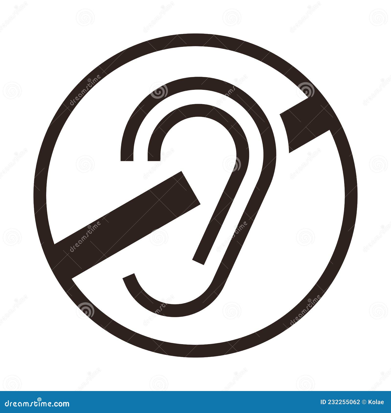 Deaf Icon In Trendy Design Style. Deaf Icon Isolated On White ...