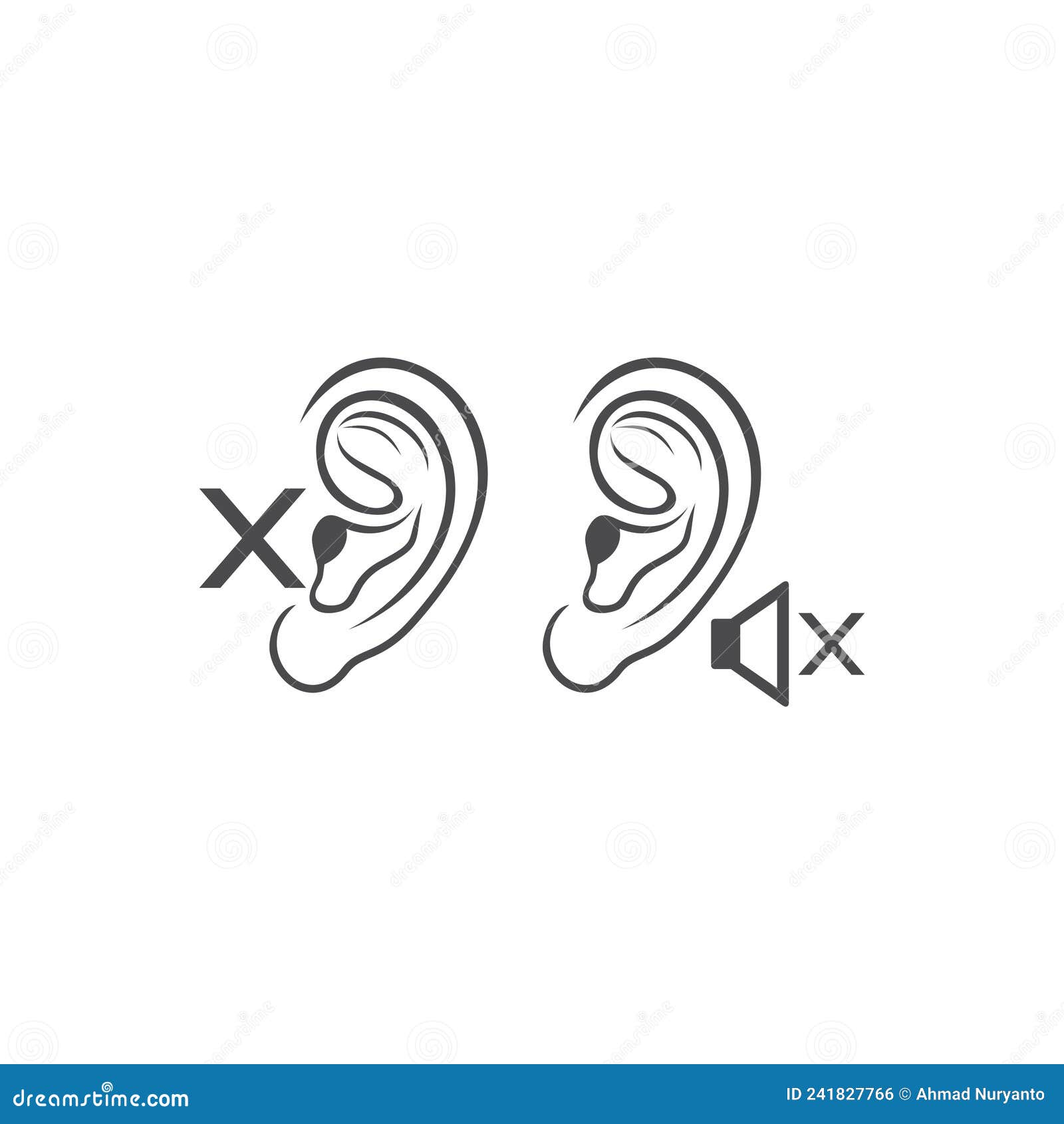 Deaf Illustration, Disability Icon Stock Vector - Illustration of ...