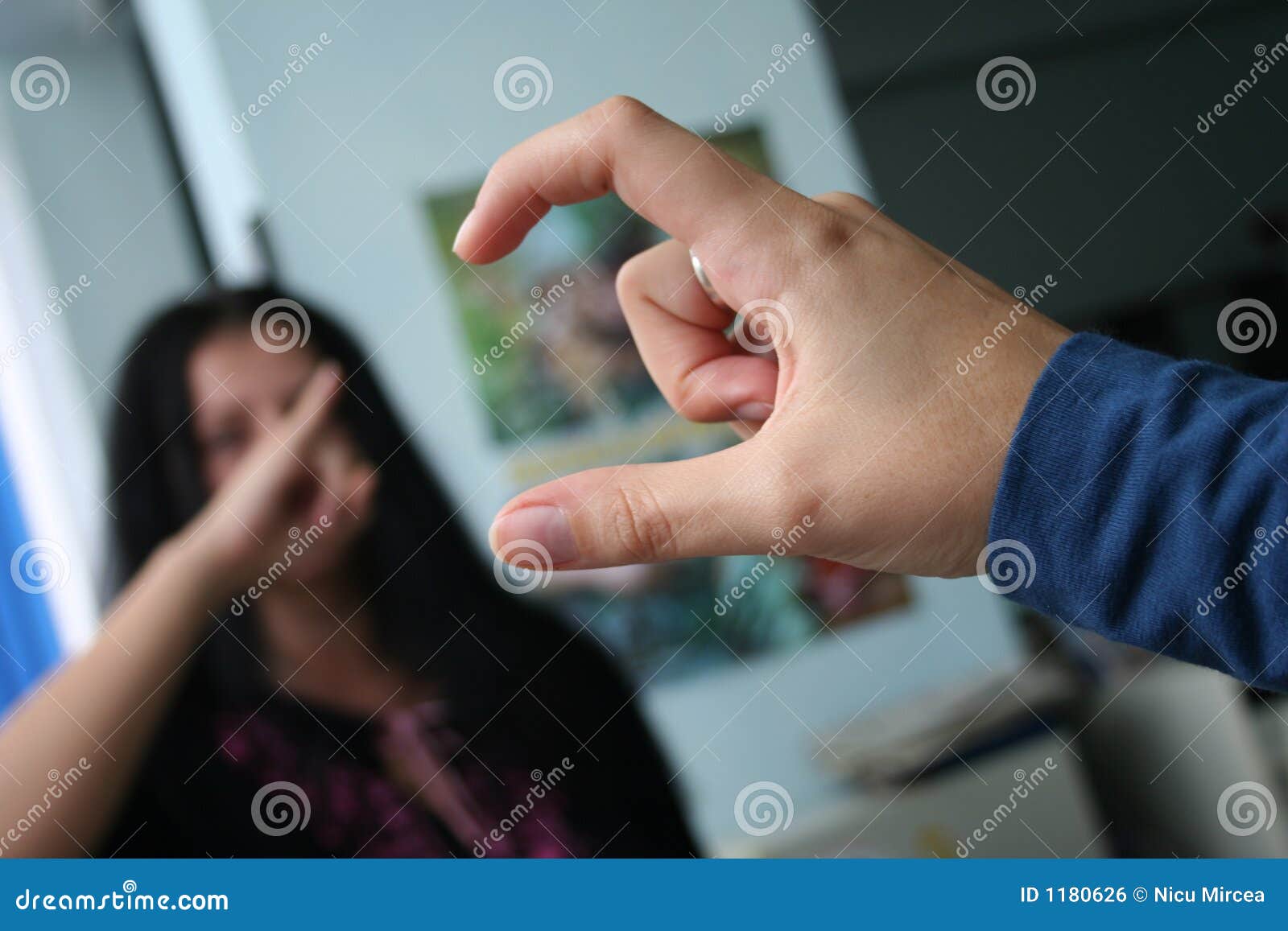 Deaf-mute language stock photo. Image of hearing, impaired - 1180626