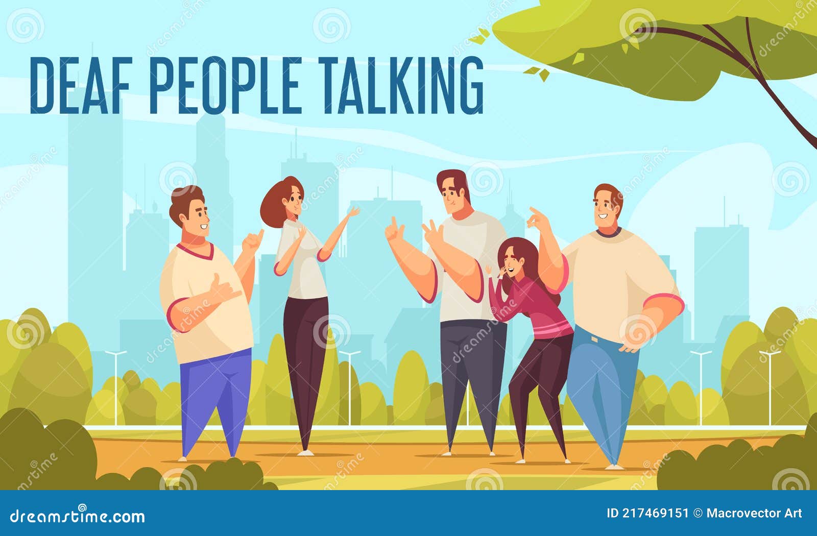 Deaf People Talking Background Stock Vector - Illustration of ...