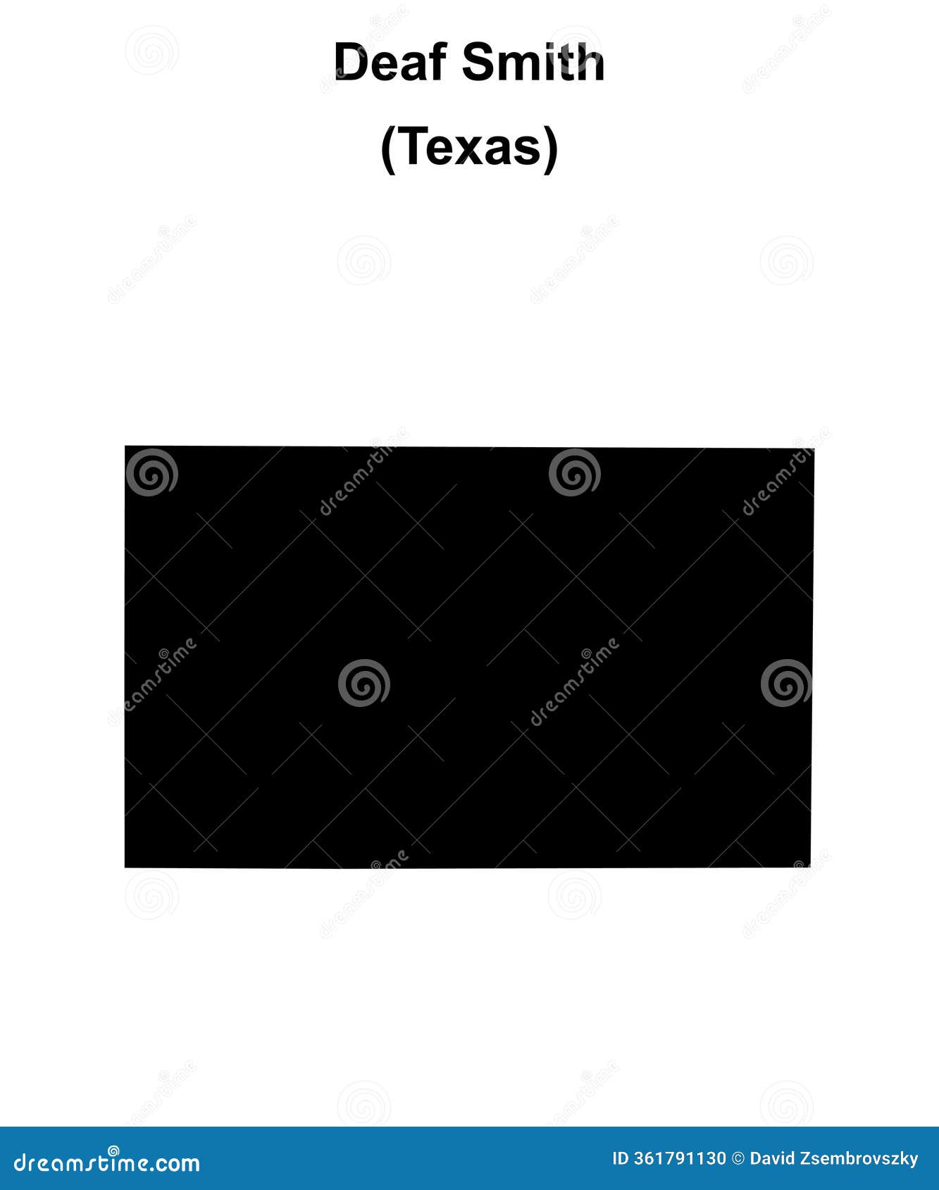 Deaf Smith outline map stock illustration. Illustration of smith ...