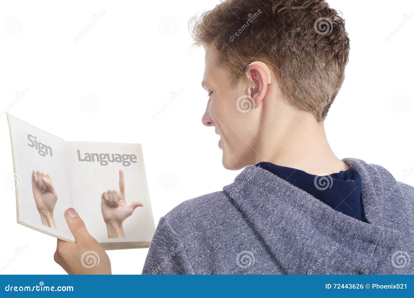 Deaf Teenager Learning Sign Language Stock Photo - Image of learning ...