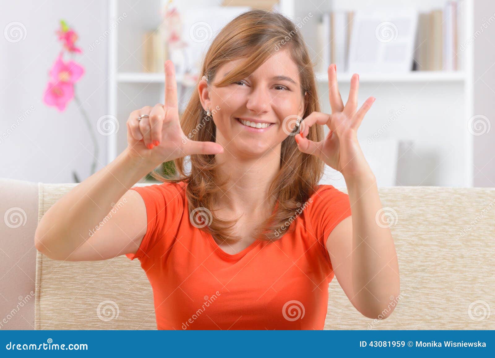 Deaf Woman Using Sign Language Royalty-Free Stock Photography ... Deaf Woman Using Sign Language Royalty-Free Stock Photography ...