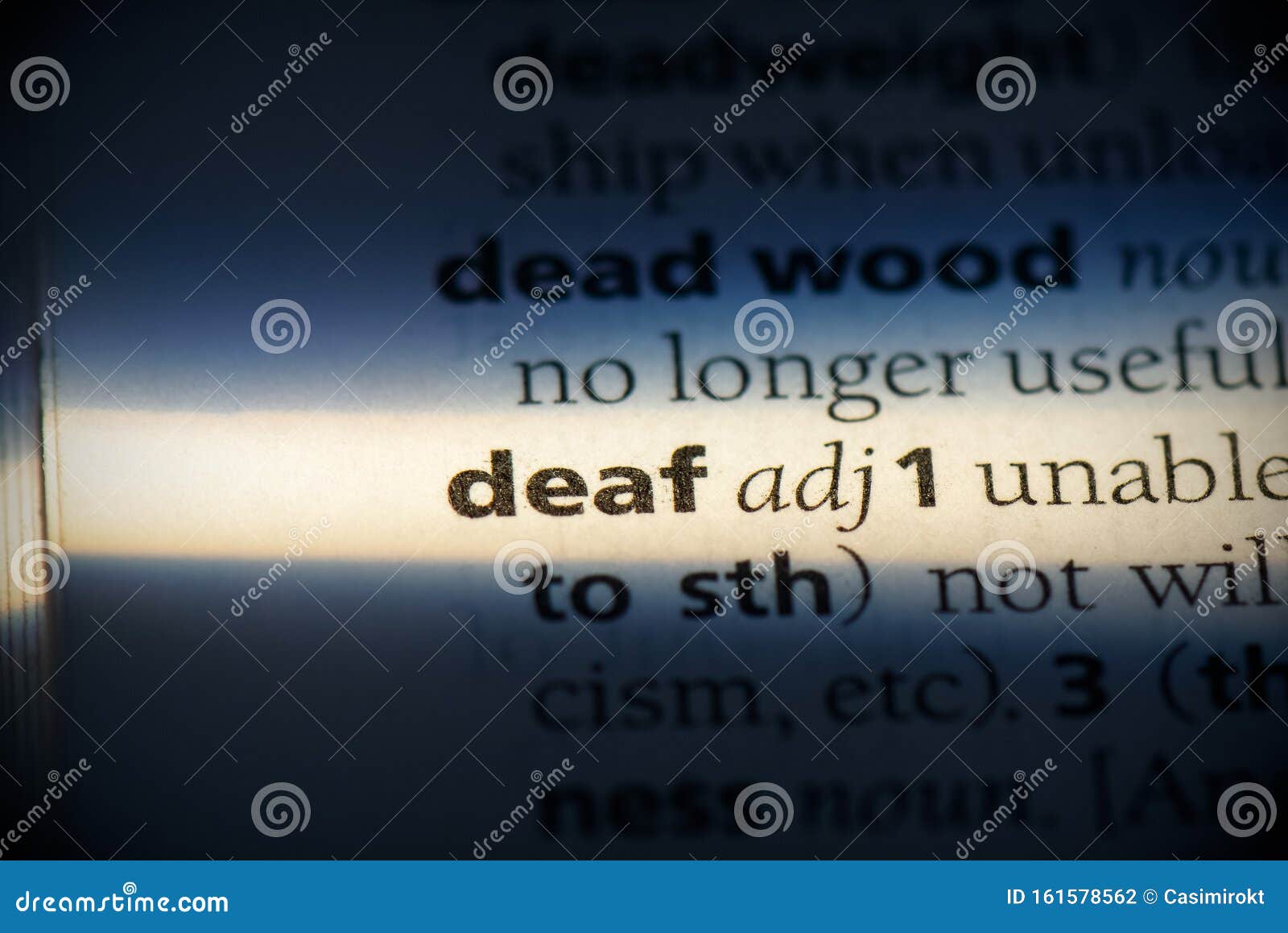 Deaf stock photo. Image of reference, printed, focus - 161578562