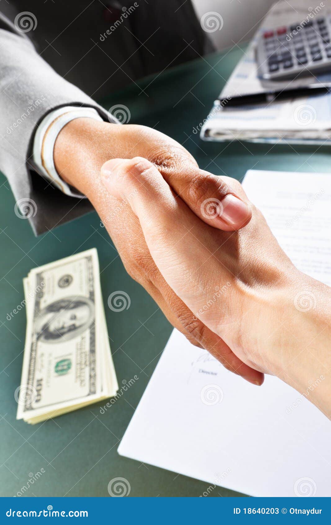 Deal stock image. Image of agreement, finger, money, success - 18640203