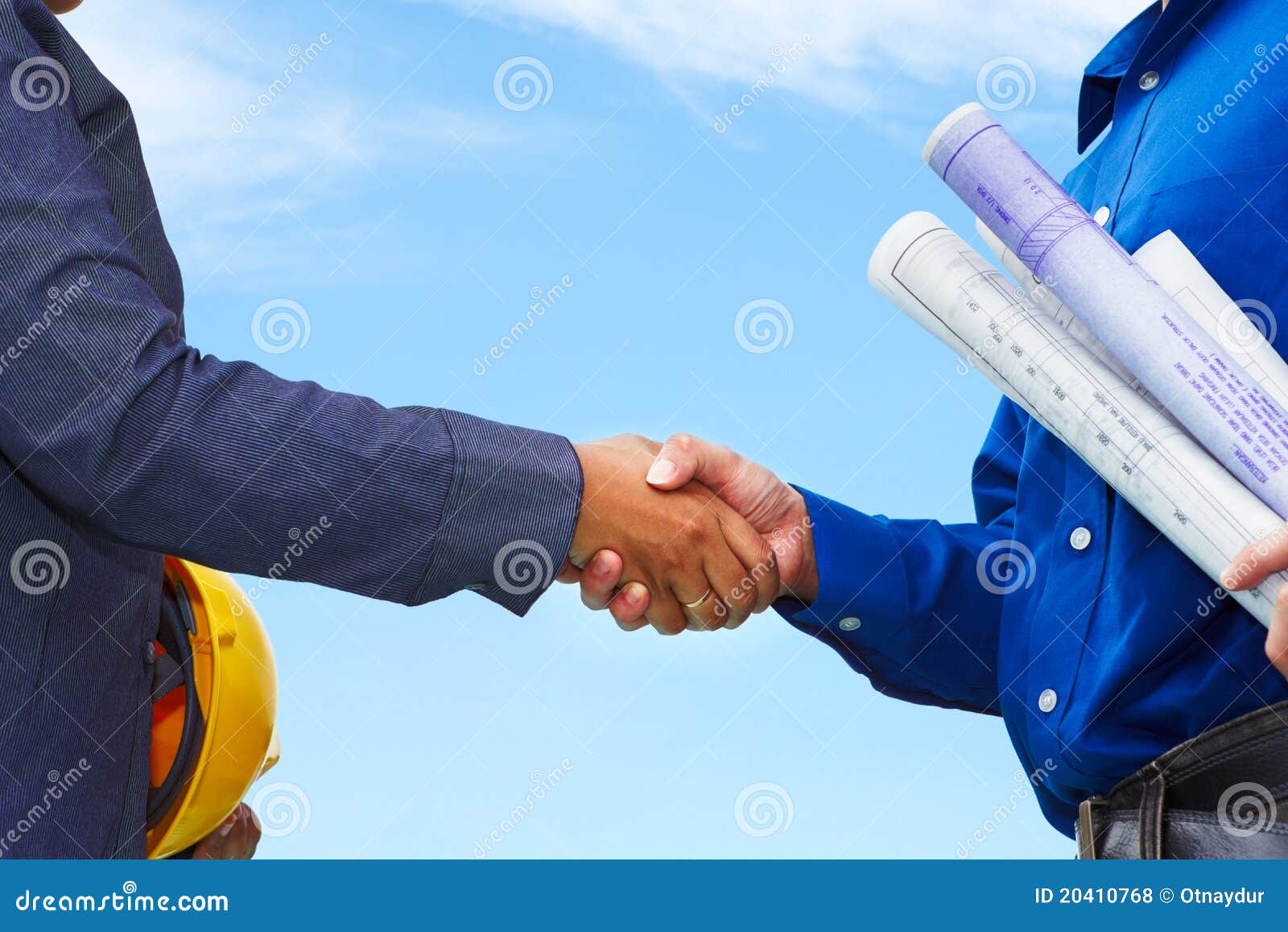 Deal on construction plan stock photo. Image of businessman - 20410768