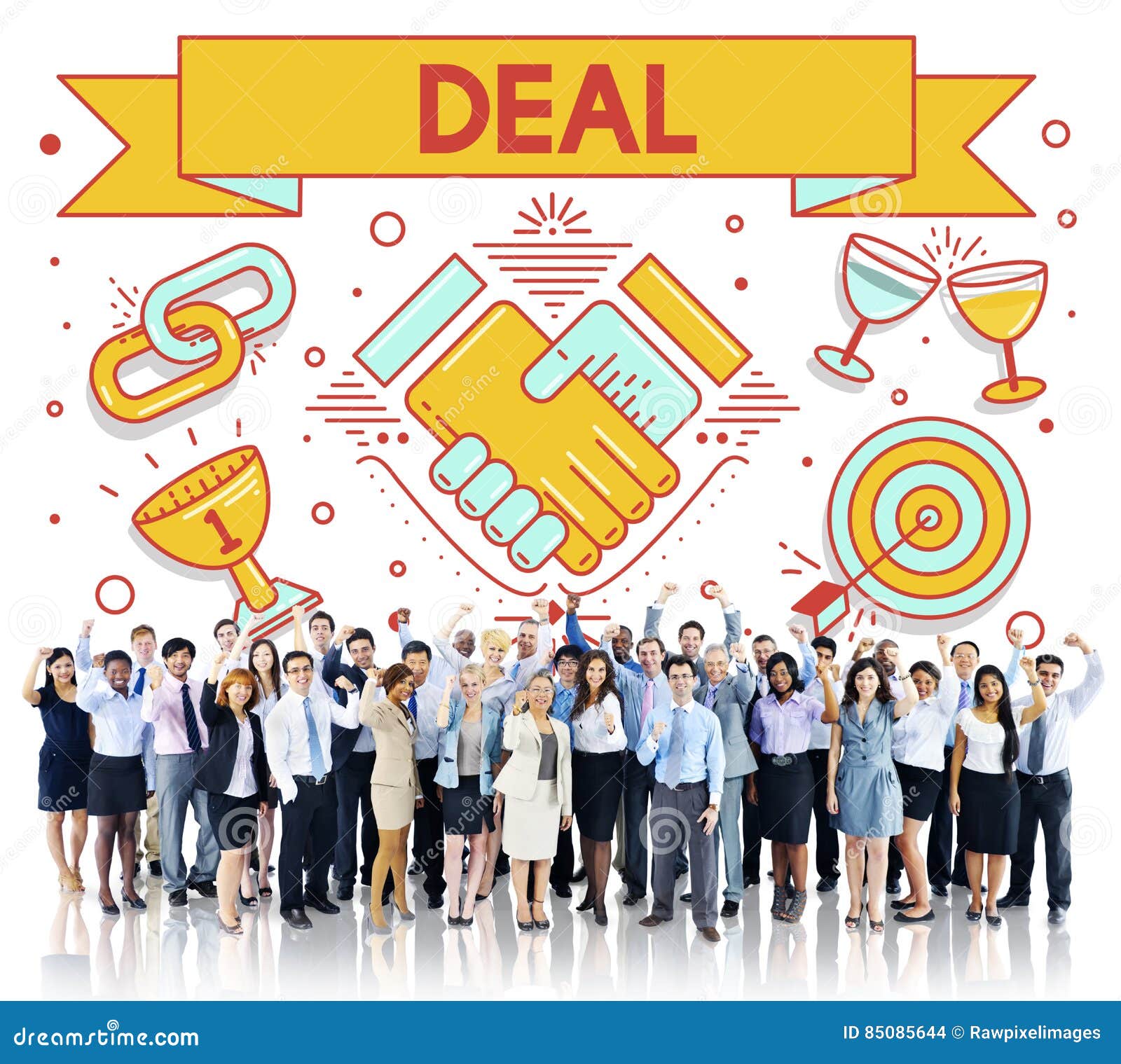 Deal Contract Solution Strategy Partnership Concept Stock Photo - Image ...
