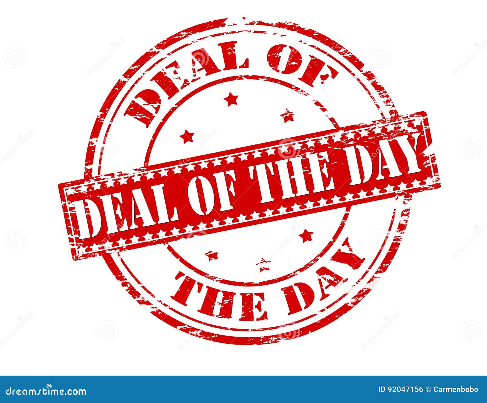 Deal of the day stock illustration. Illustration of stamp - 92047156