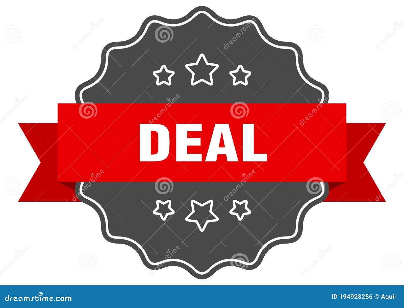 Deal label stock vector. Illustration of sticker, vector - 194928256