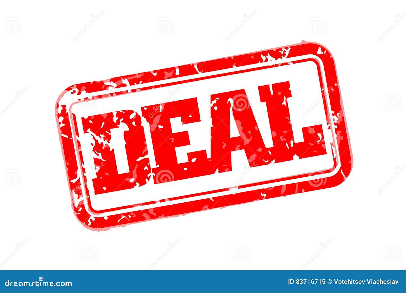 Deal rubber stamp stock vector. Illustration of business - 83716715