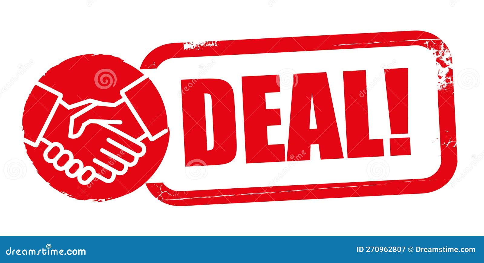 DEAL - Red Rubber Stamp - Vector Illustration Stock Illustration ...