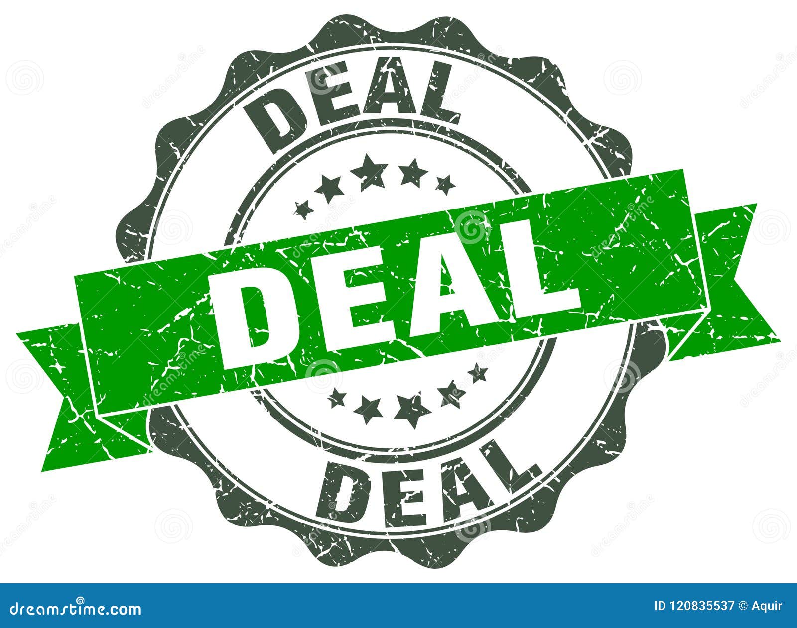 Deal seal. stamp stock vector. Illustration of stamp - 120835537