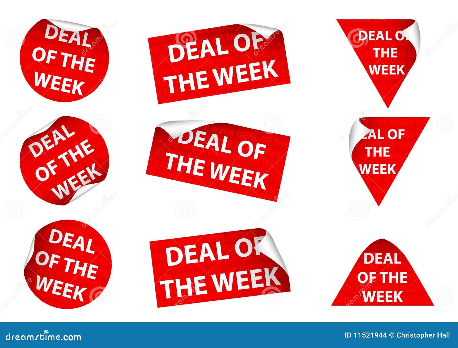 Deal of the Week stock vector. Illustration of sign, special - 11521944