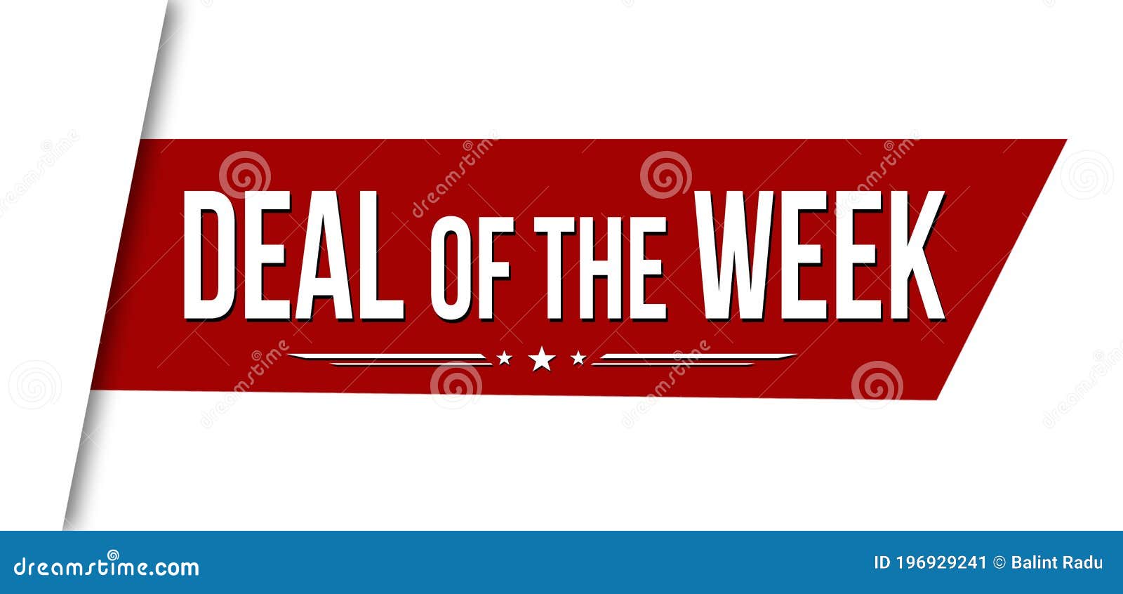 Deal of the Week Banner Design Stock Vector - Illustration of label ...