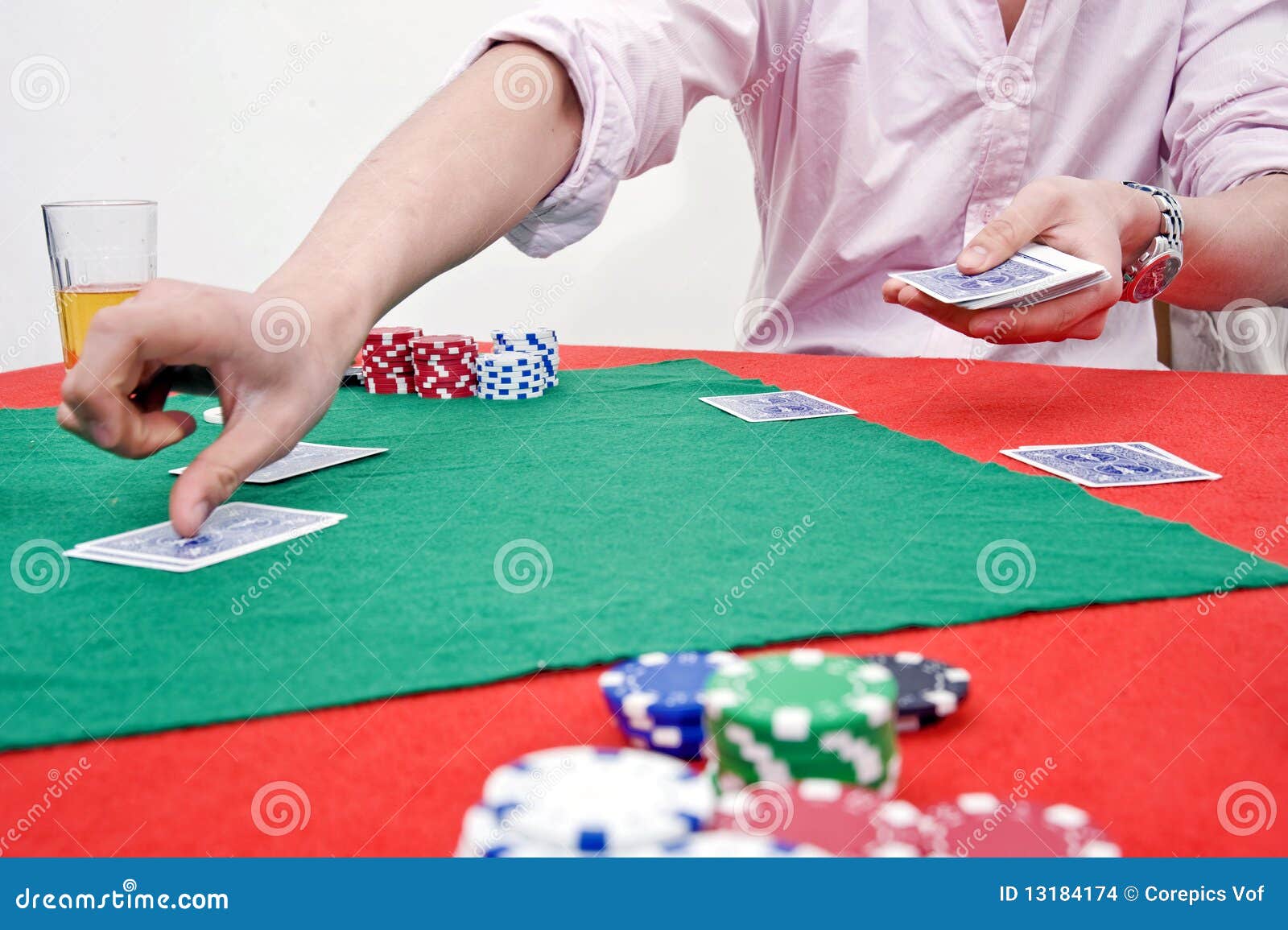 Dealing cards stock photo. Image of stacks, dealing, bright - 13184174