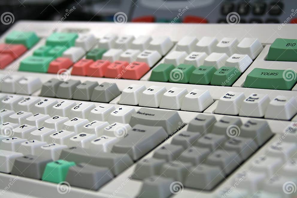 Dealing desk keyboard stock image. Image of board, delete - 5335349
