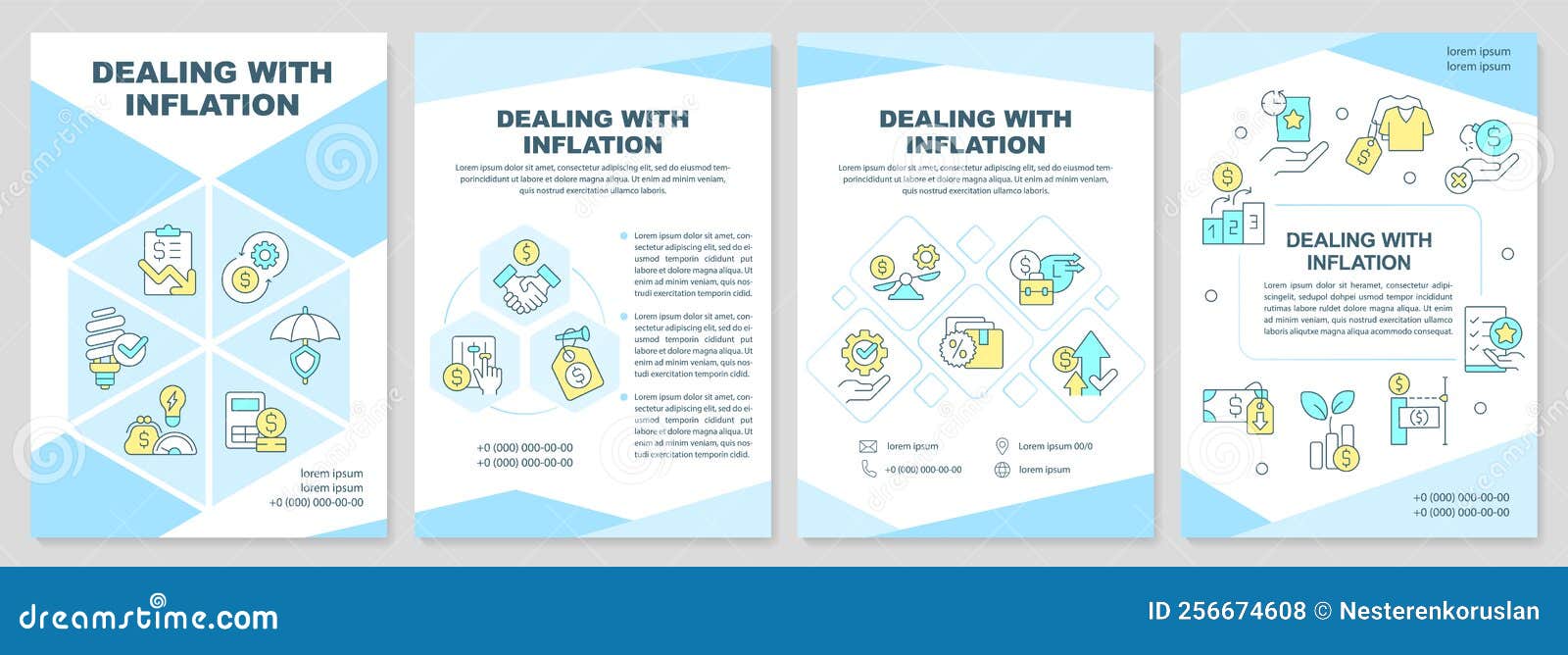 Dealing With Inflation In Business Circle Infographic Template Cartoon ... Dealing With Inflation In Business Circle Infographic Template Cartoon ...