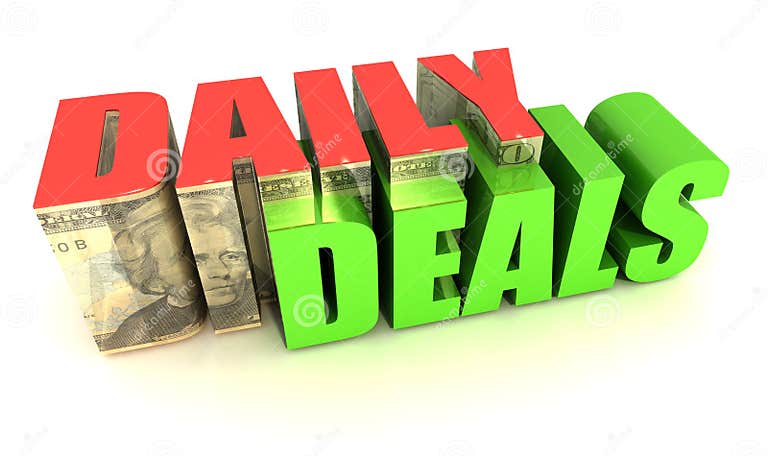 Daily Deals stock illustration. Illustration of discount - 18973701