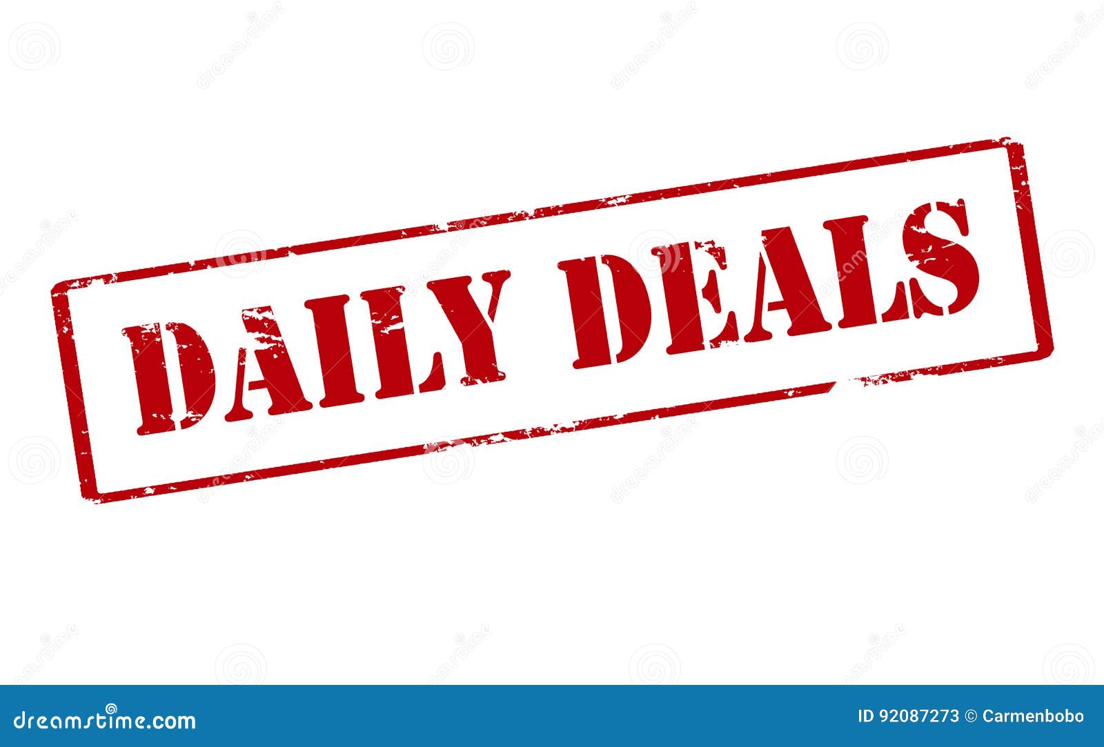 Daily deals stock illustration. Illustration of deals - 92087273