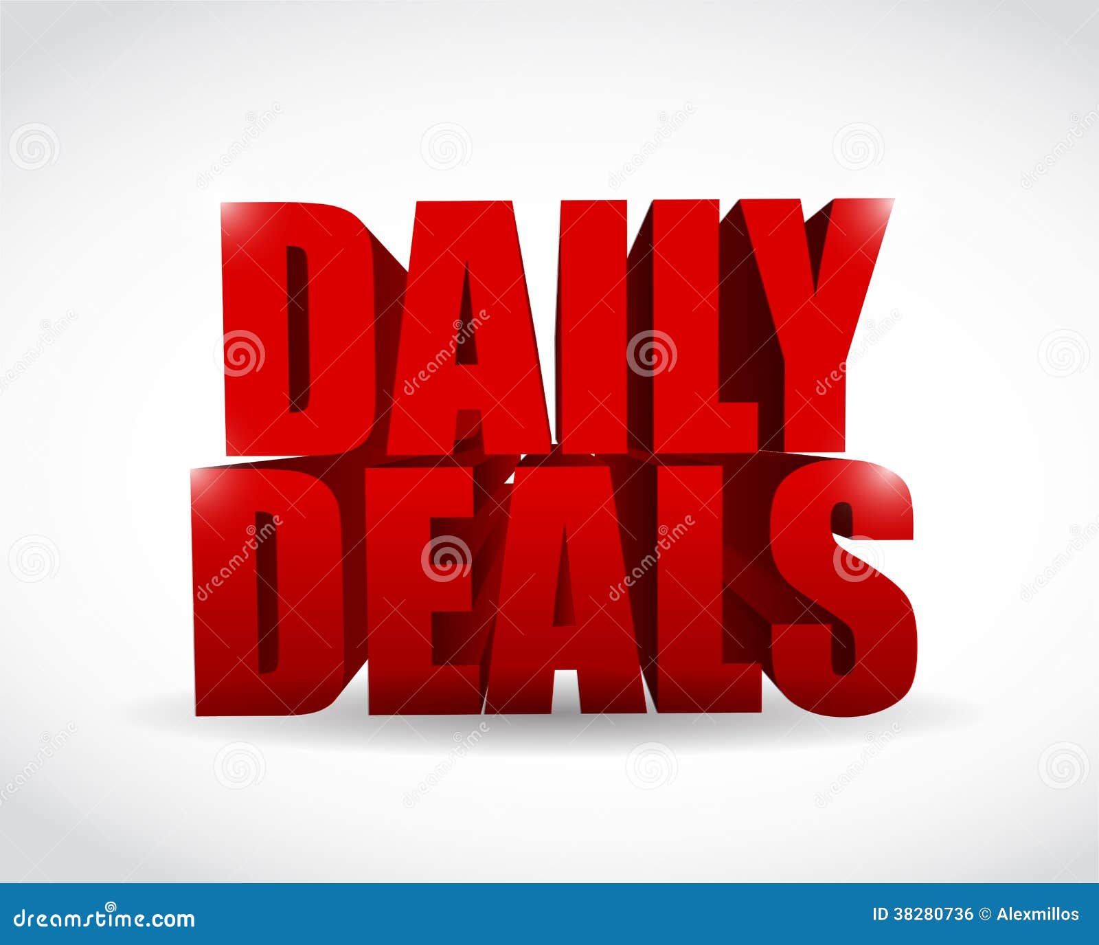 Daily Deals Sign Illustration Design Stock Illustration - Illustration ...
