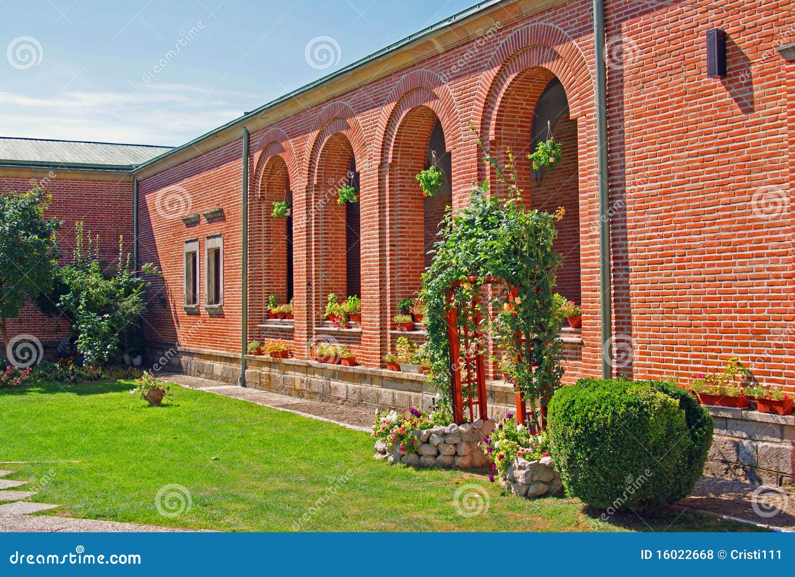 Dealu Monastery: Interior Garden Stock Photo - Image of bush, plants ...