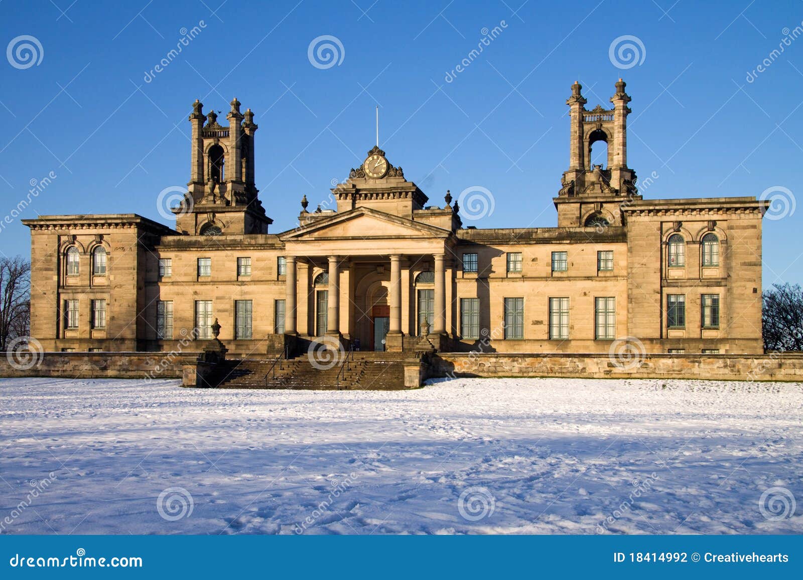 Dean Gallery in Snow stock photo. Image of scene, building - 18414992