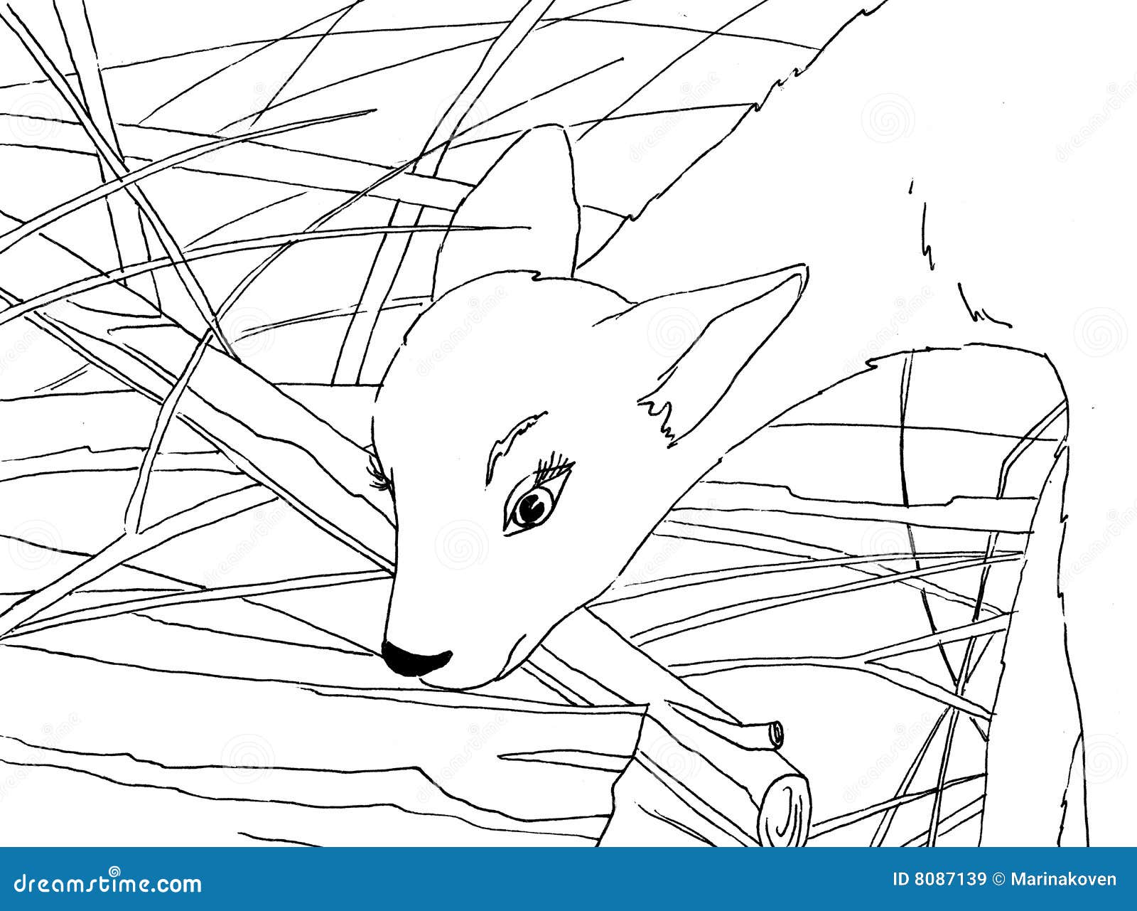 Dear stock illustration. Illustration of dear, plants - 8087139