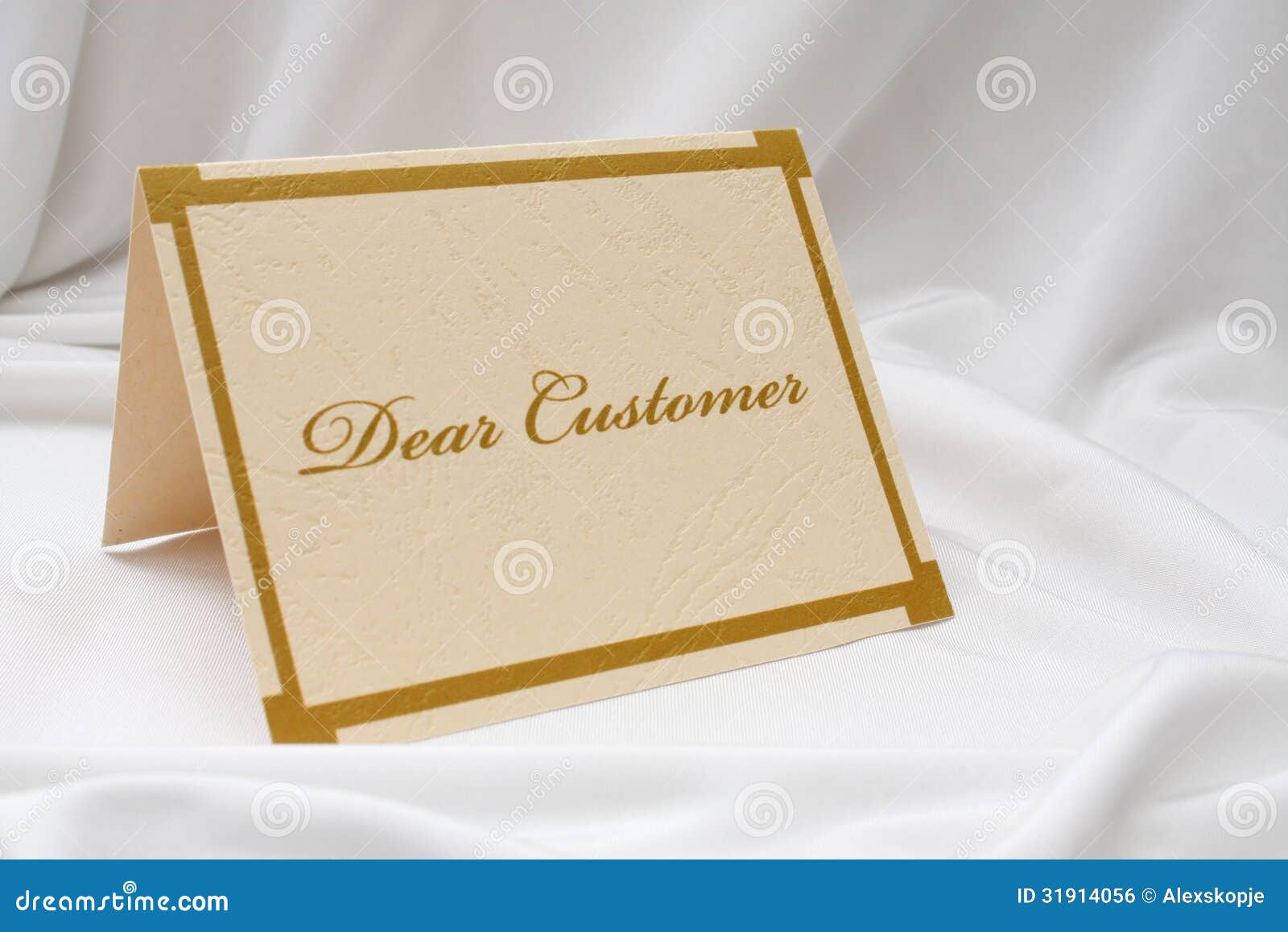 Dear customer stock photo. Image of conceptual, corporation - 31914056